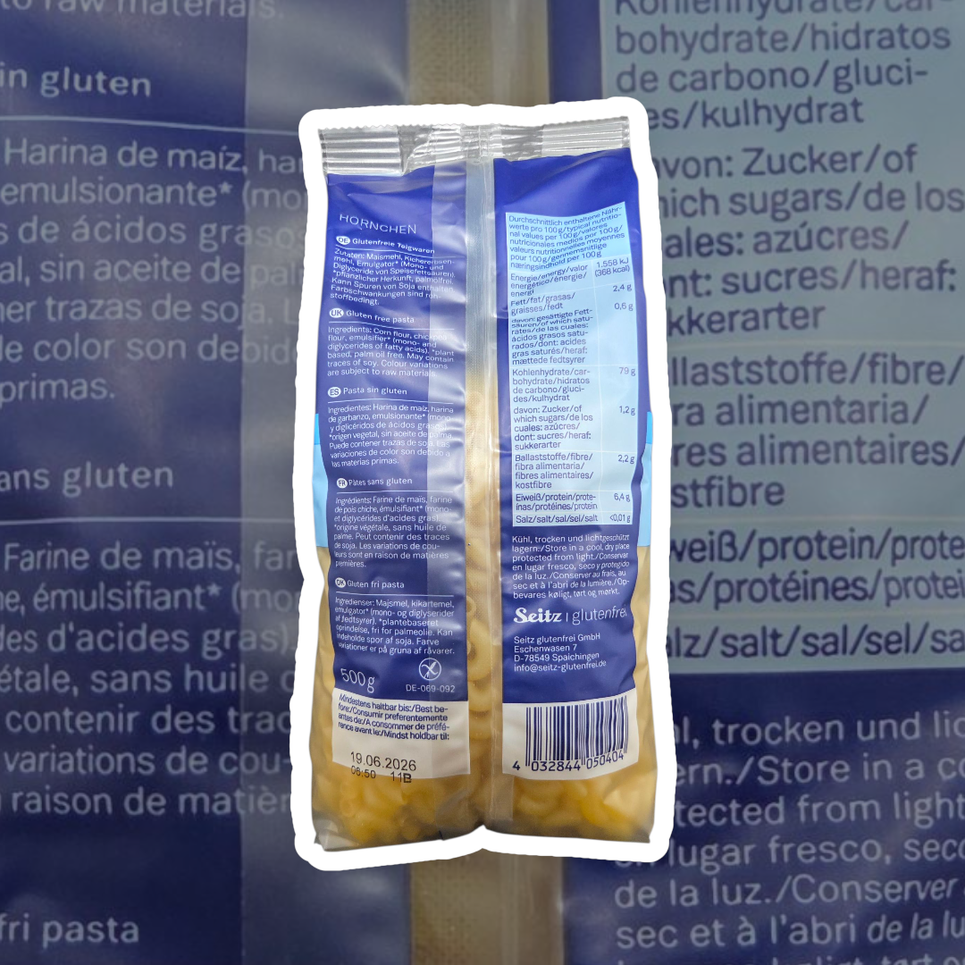 Seitz Elbow Corn + Chickpea Pasta 500g (Gluten Free) - Taste Original ...
